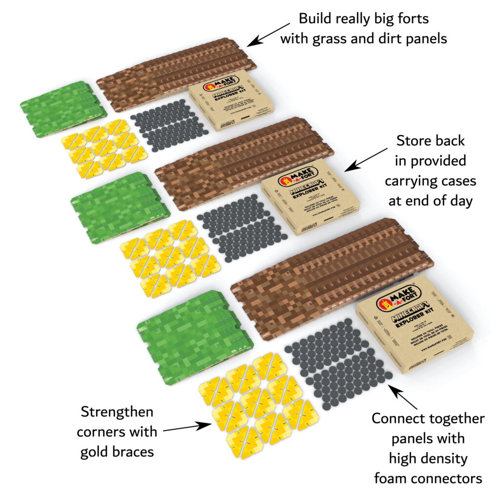 Minecraft Fort Kits (3 Pack) | Make-A-Fort